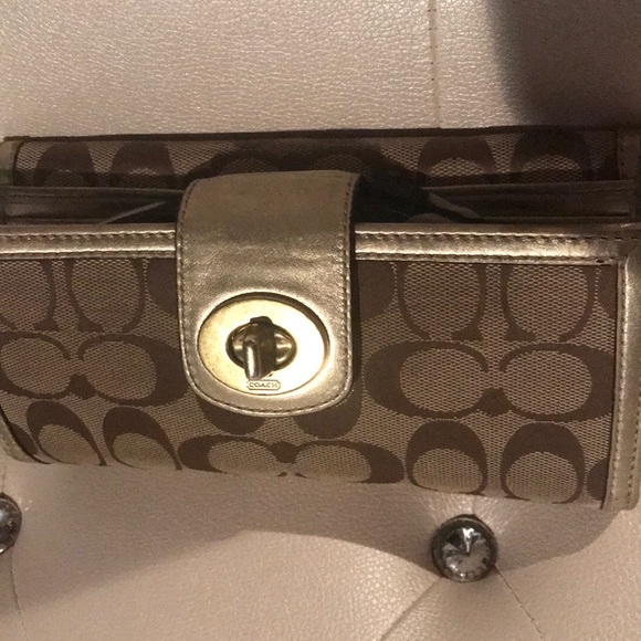 Coach | Bags | Authentic Coach Wallet And Checkbook Holder | Poshmark